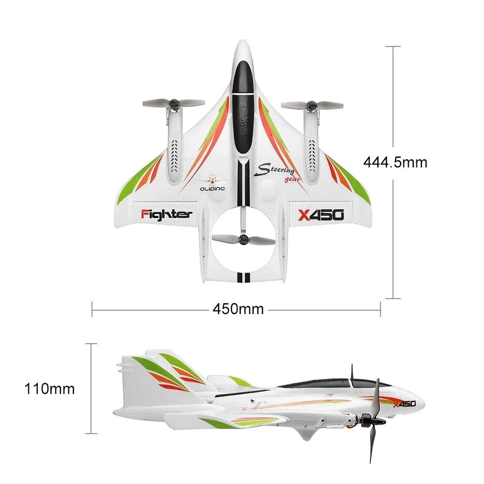 RC Airplane Jet 6CH VTOL RTF RC Glider Fixed Wing Sport 3D flight mode ...