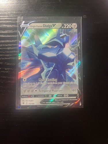Pokémon TCG Origin Forme Dialga V Astral Radiance 113/189 Holo Ultra ...