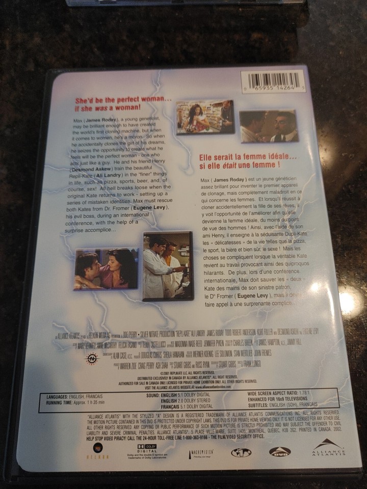 REPLI-KATE new dvd ALI LANDRY JAMES RODAY EUGENE LEVY TODD ROBERT ...