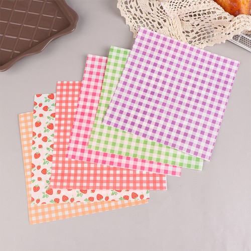 100pcs Food Waxed Paper Oil-Proof Wax Paper Bread Sandwich Fries Baking ...