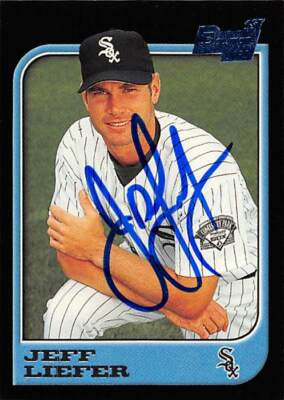 Jeff Liefer autographed baseball card (White Sox) 1998 Bowman First ...
