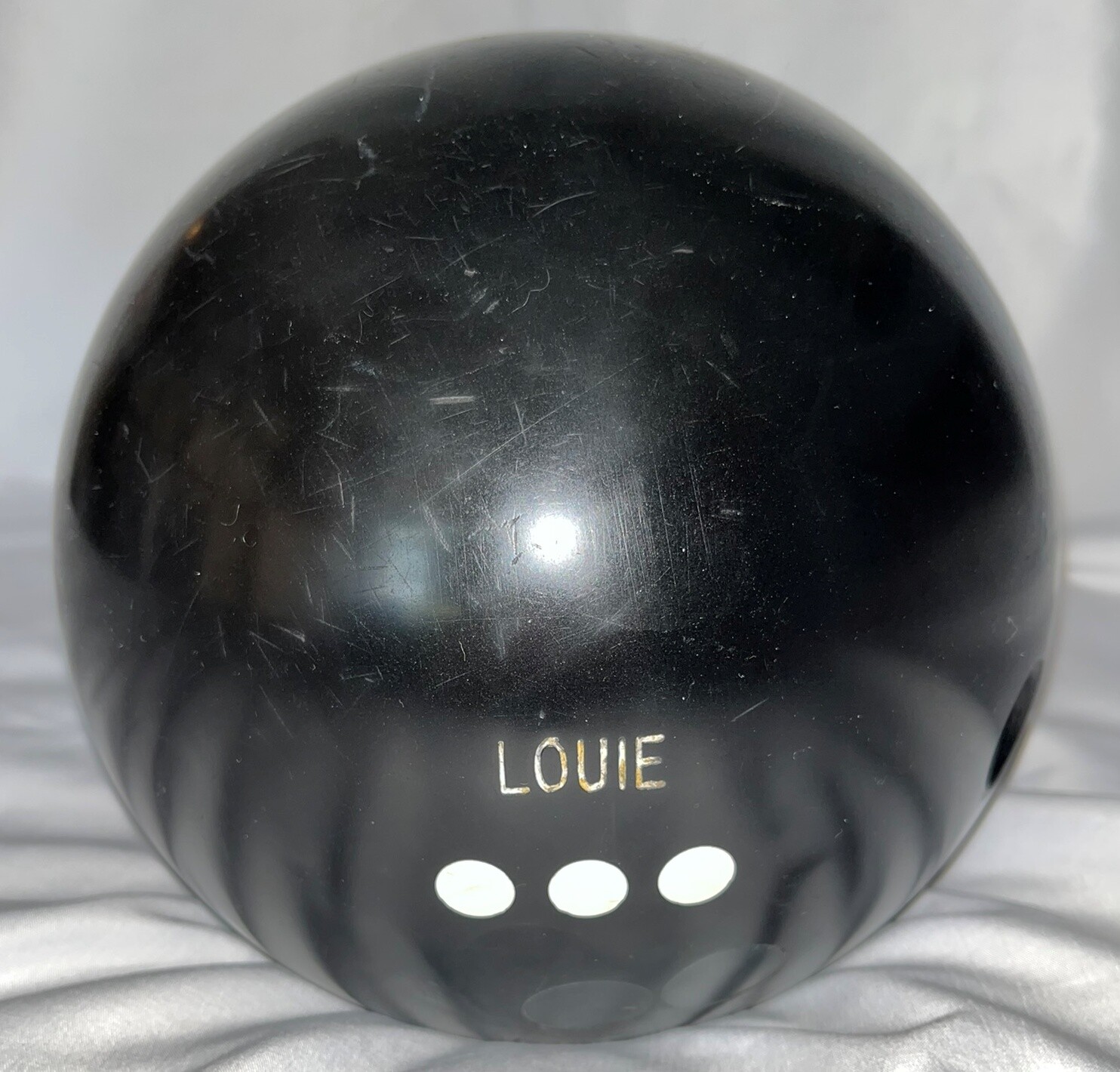 AMF Amflite Magic Line Bowling Ball Solid Black 15 lbs 11 oz Drilled | eBay