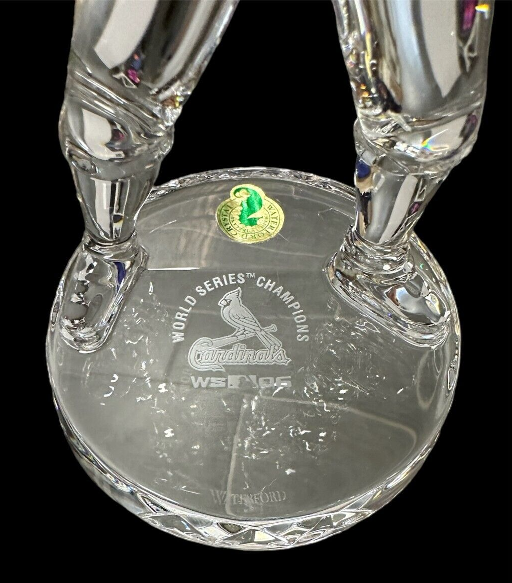 WATERFORD CRYSTAL ST. LOUIS CARDINALS 2006 WORLD SERIES FIGURINE - IN ...
