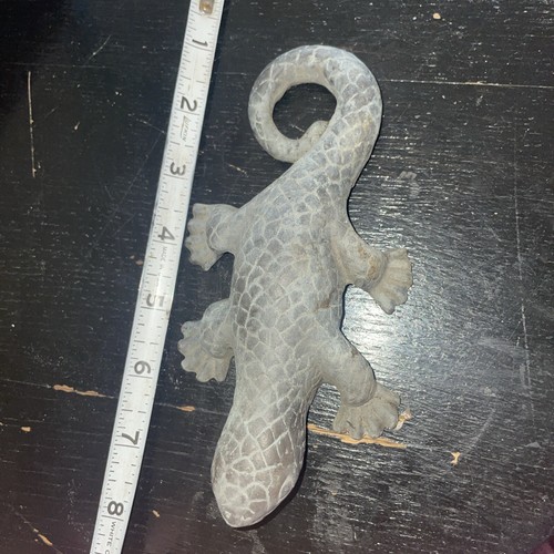 Vintage Cast Bronze Lizard/Gecko Garden Sculpture | eBay