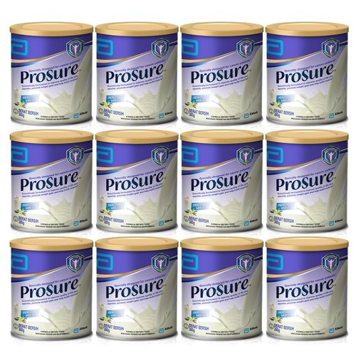 12 x Abbott Pro Sure High Protein Milk Powder w/ Prebiotic 380g Express ...