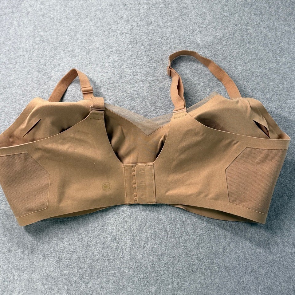 Honeylove Bra Size Large 38B/C Beige Wireless Support Lift Bra Comfort ...