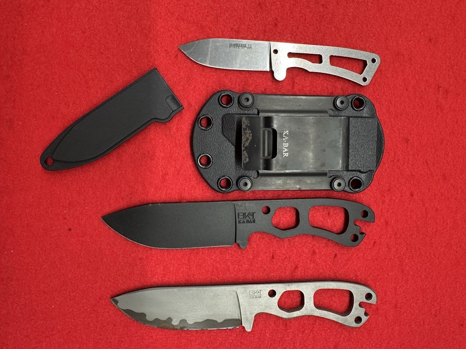 Ka-Bar KaBar Knives BK-11 Neck Knife BK&T Black EDC Fixed Blade With ...