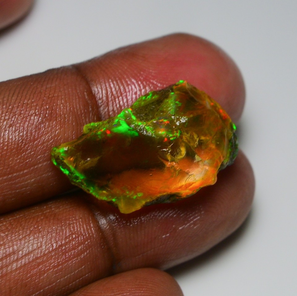 Large Opal Rough 20.65 Carat Natural Ethiopian Oil Opal Raw, Fire Opal ...