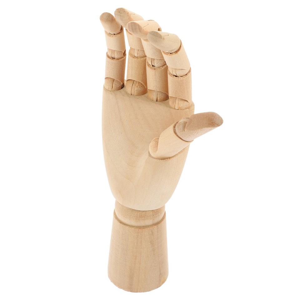Jointed Wooden Hand Model Movable Puppet for Drawing Art Decoration ...