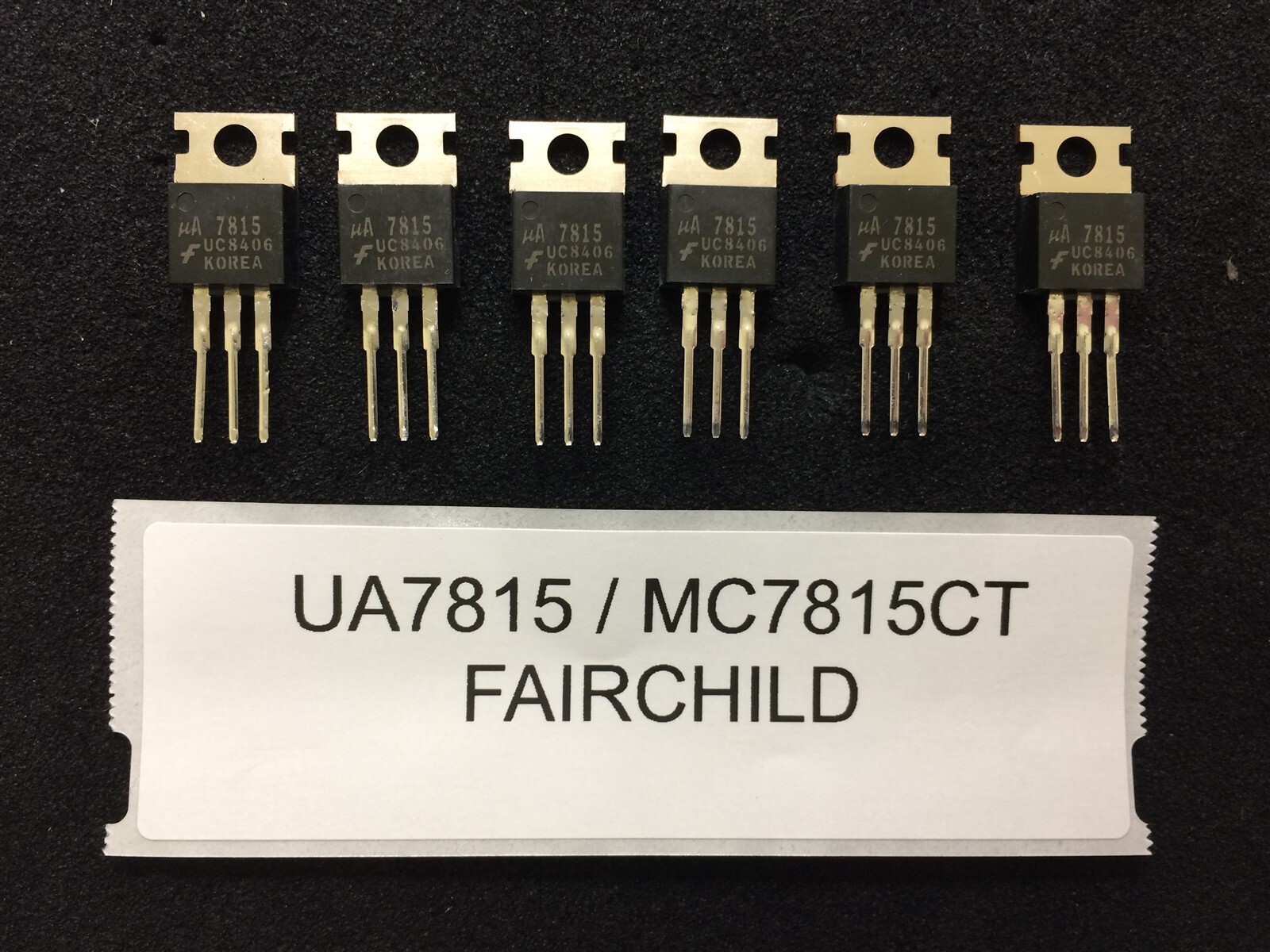 UA7815 FSC MC7815CT IC REG LINEAR 15V 1A TO220AB 6 PIECES | eBay