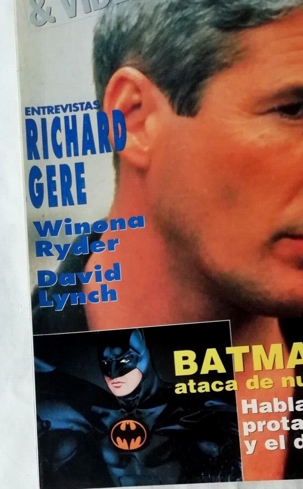 Frames & Video July 1992 Richard Gere Batman Winona Ryder David Lunch ...
