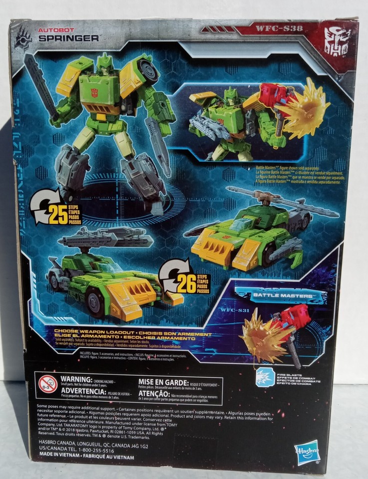 Transformers WFC Siege Springer WFC-S38. Hasbro 2018. Unopened ...