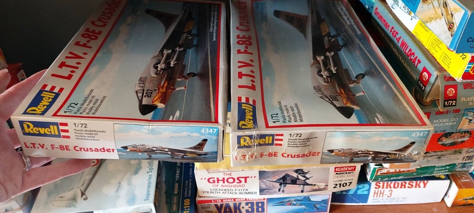 REVELL large collection 1/72 AIRCRAFT Vintage Model Kits Planes ...