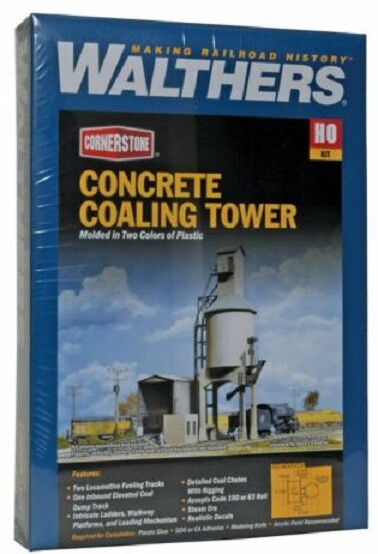 HO Scale - Concrete Coaling Tower & Shed "Building Kit" 933-3042 | eBay