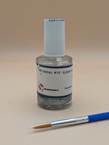 For HYUNDAI Code R2T SLEEK SILVER Auto Touch Up Paint + Fine Brush | eBay