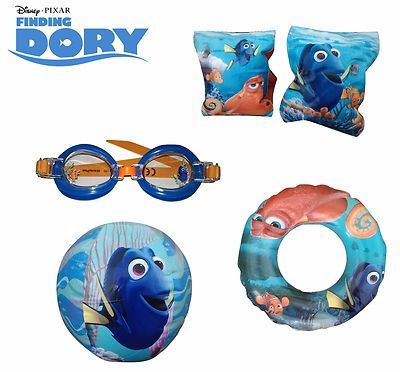 Disney Finding Dory Inflatable Arm Bands Swim Beach Ball Goggles ...