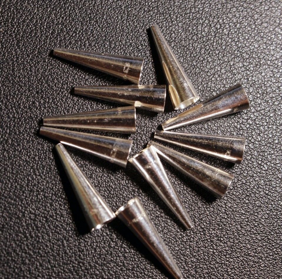 End Cones Bead Necklace ends Sterling Silver 3/4" x 6mm USA made | eBay