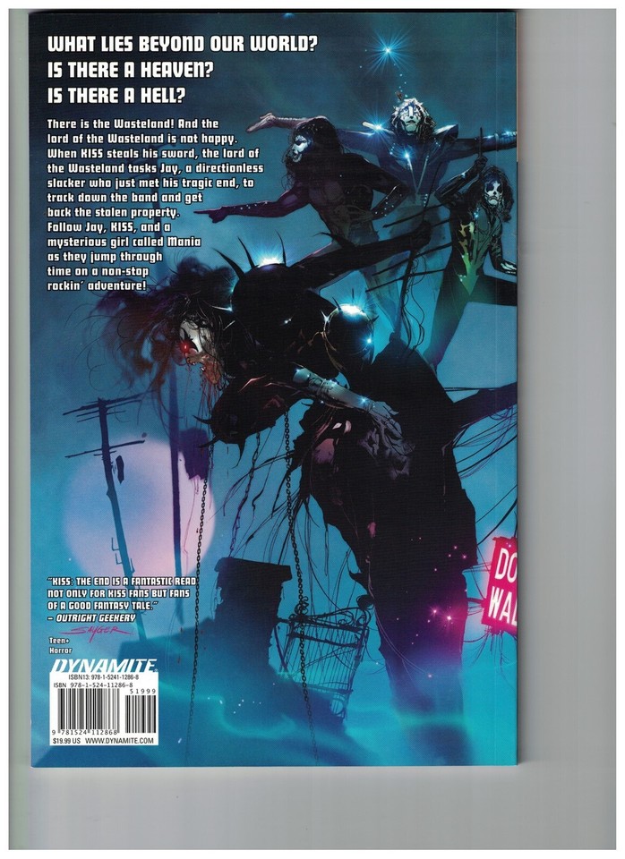 KISS THE END TP TPB $19.99srp Amy Chu Edu Menna Gene Simmons 2020 NEW ...