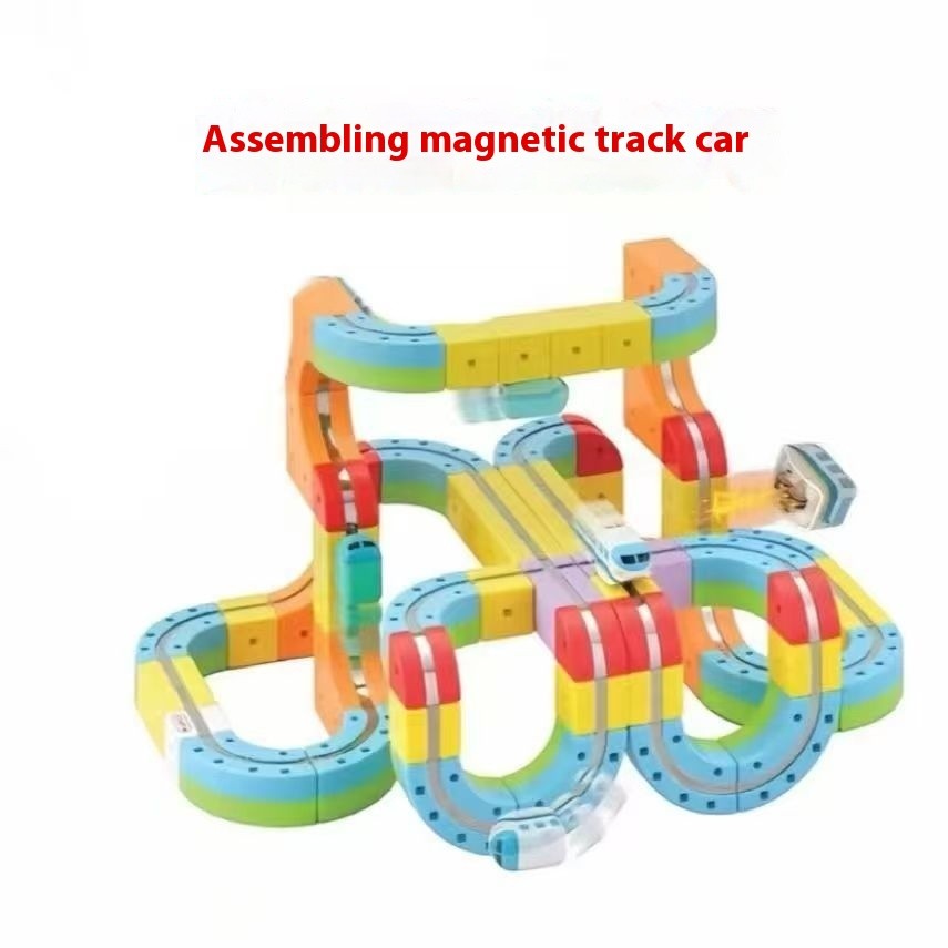 Rail Cube Magnetic Monorail Toy – Creative Track Building & Fun Play ...