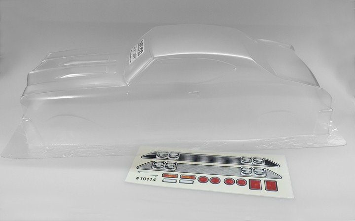 #10114 - 1/10-1/8 Scale PARMA '69 Chevelle Monster Muscle CLEAR RC ...