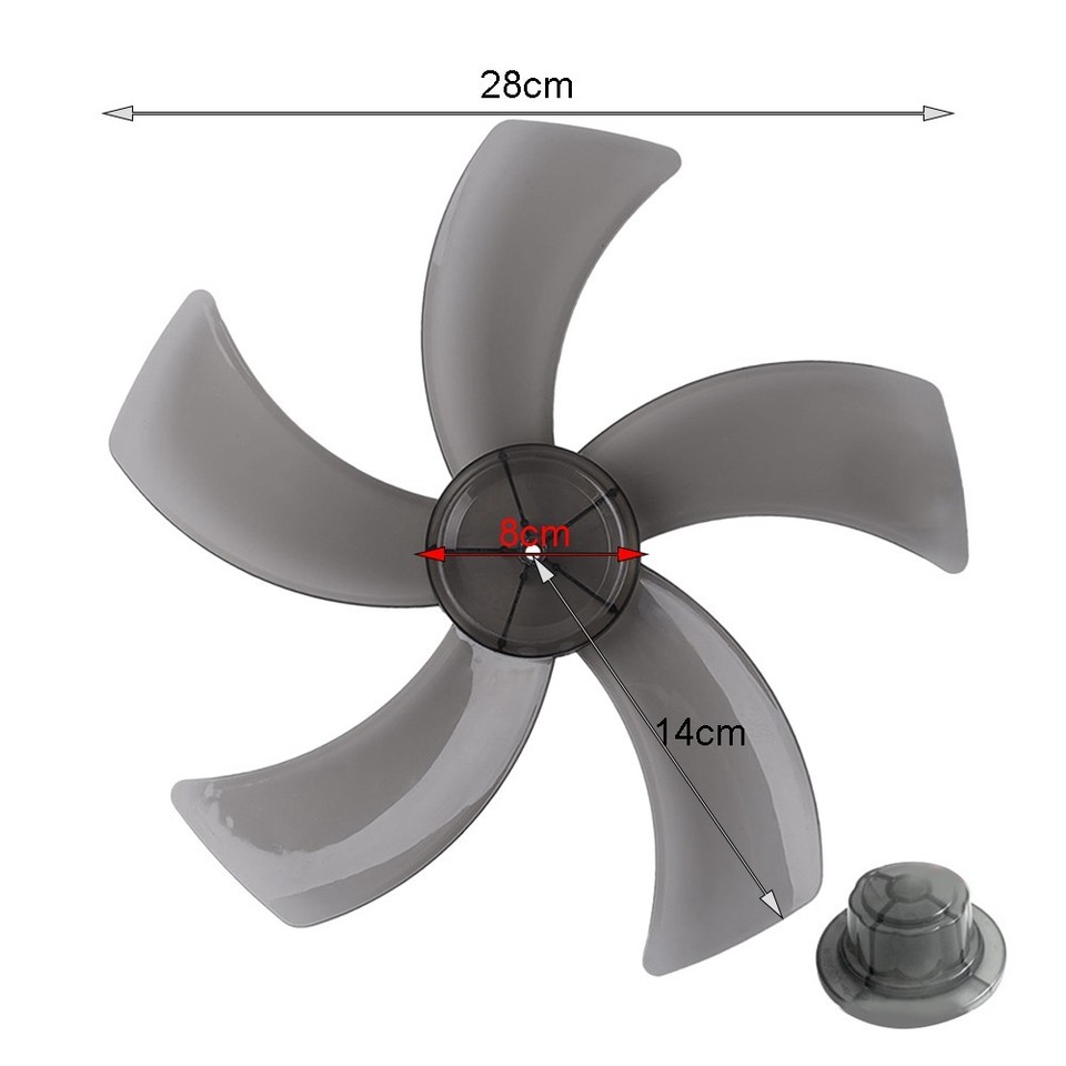 Fan Accessories Fan Blade 12 Inch 5 Leaves Fan Blade For Fan Desk Fan ...