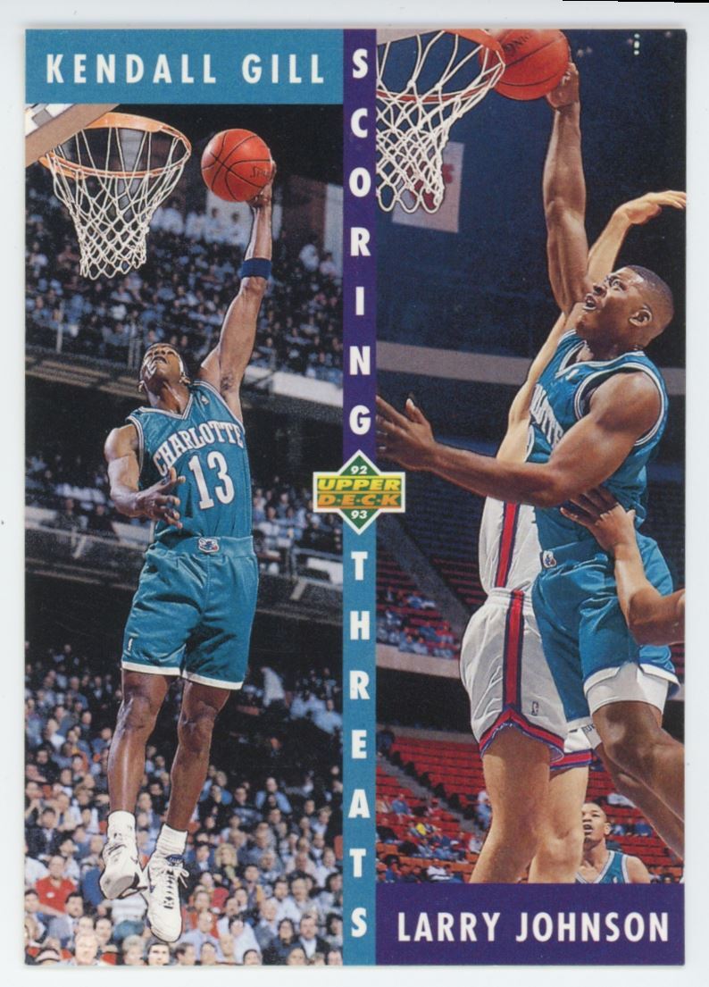 1992-93 Upper Deck Kendall Gill/Larry Johnson Charlotte Hornets #63 | eBay