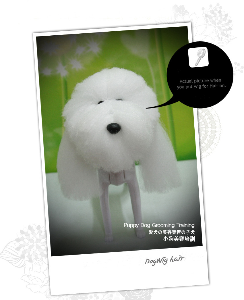 Dog Model, Dog Mannequin + Dog Wig for Hair Grooming Practice for Dog ...