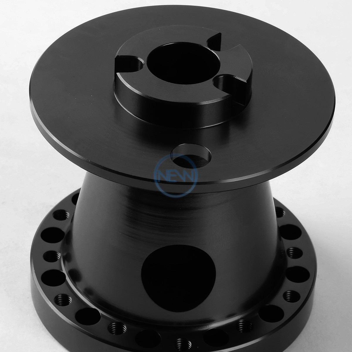 Black 6-Hole Steering Wheel Hub Adaptor for Mit 1G 2G Eclipse/Lancer ...