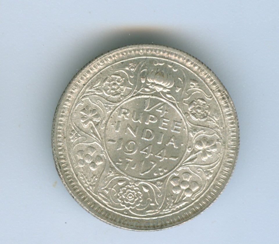 INDIA 1944 1/4 RUPEE--UNCIRCULATED | eBay
