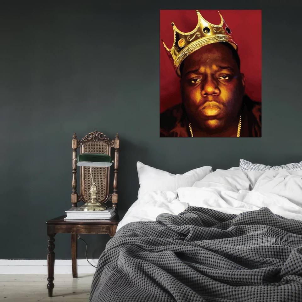 V8944 Biggie Smalls Notorious BIG PREMIUM Crown Rap King Decor WALL ...