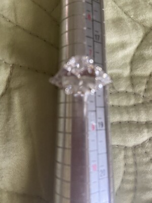 Sterling Silver 3 Stone CZ Ring - Designer Signed RSC 925 - Size 8 | eBay