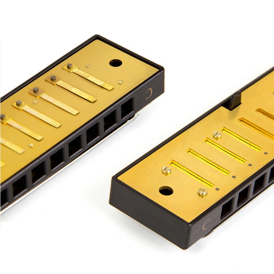 Blues Harmonica French Harp Mouth Organ Phosphor Bronze 10 Hole Key of ...