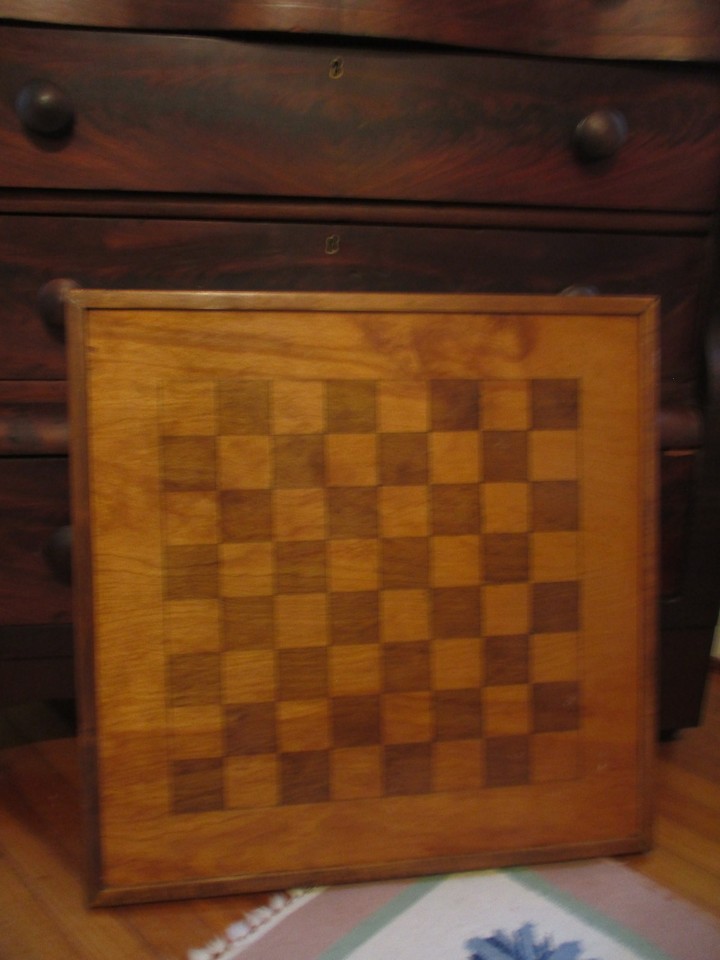 Large High Quality Vintage Handmade Wooden Gaming Chess Checker Board ...
