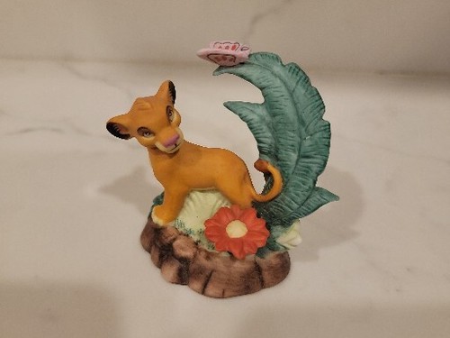 Disney The Lion King Simba Figurine Rock Flower Butterfly | eBay
