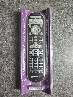 Avex URC-R6 Universal Remote Control Pre-Programmed & Learning Combines ...