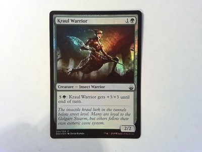Foil Kraul Warrior Battlebond - Magic the Gathering MTG - Green | eBay