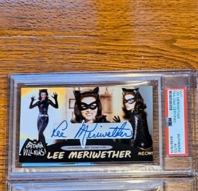 Lee Meriwether Catwoman Batman 1966 Adam West signed autograph card PSA ...