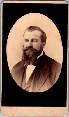 Cohoes, NY, Wm. Harry Stevenson, Bearded Man, ID'd, 1870s, CDV Photo ...