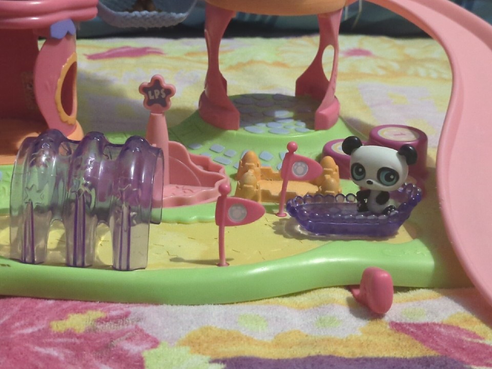 LPS Littlest Pet Shop Whirl Around Playground Swing Slide Tunnel ...