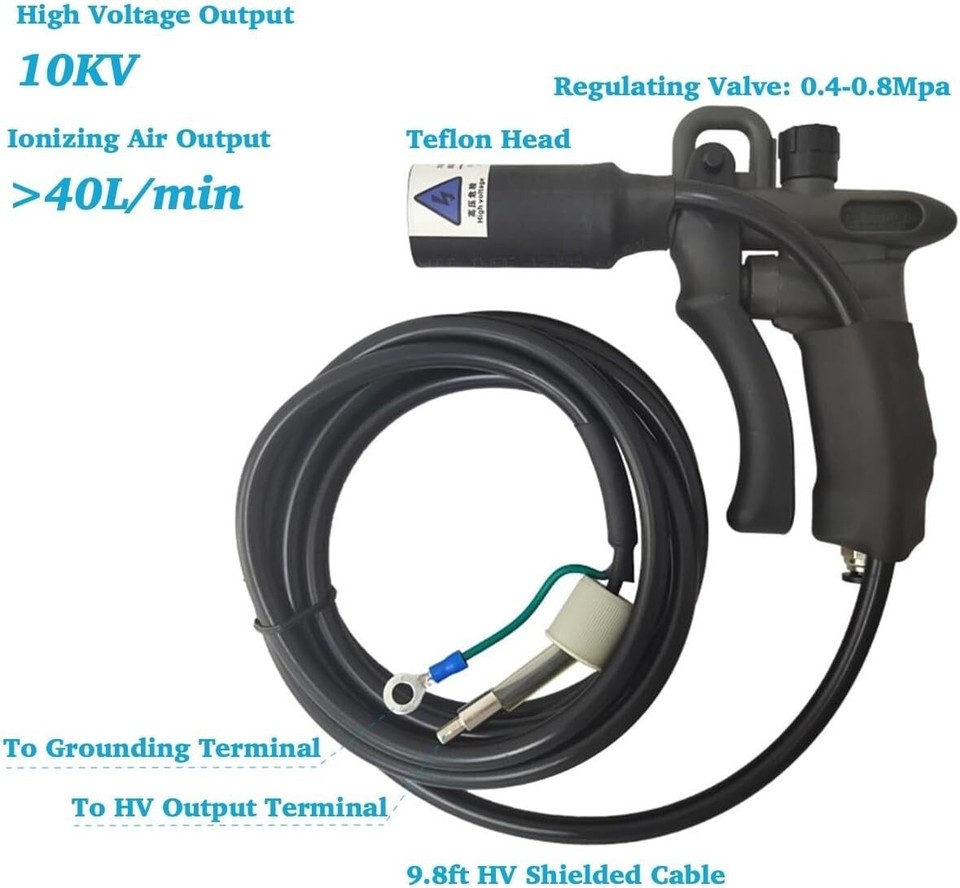 Anti Static Gun 10KV Antistatic Ion Pure Air Ionizer Heavy Duty ...