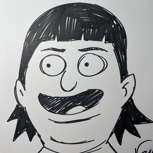 Gene Belcher By Frank Forte Bobs Burgers Original Art Copic Marker ...