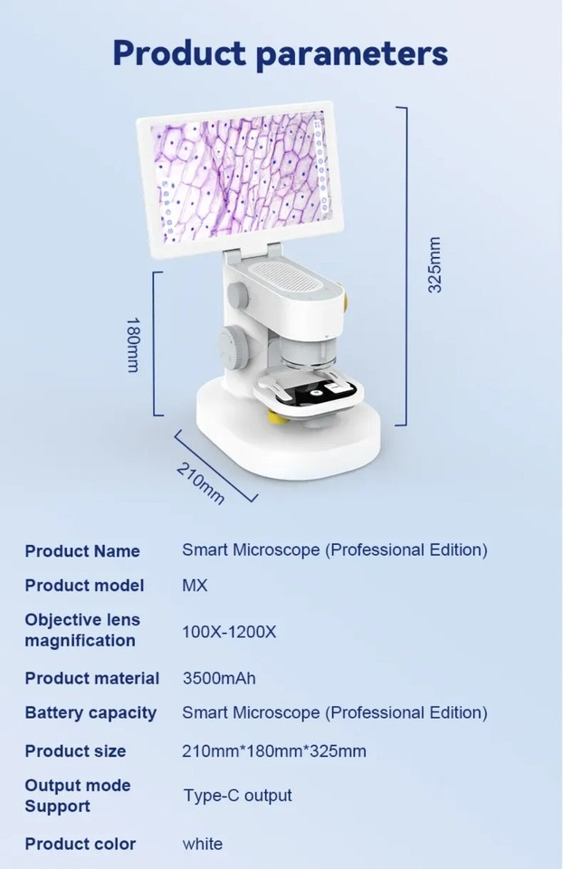 Student Microscope Electronic Digital Microscope Trinocular Microscope ...