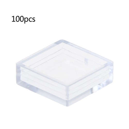 100 Pcs Square Push Button Protector Clear Cover Guard Cover | eBay