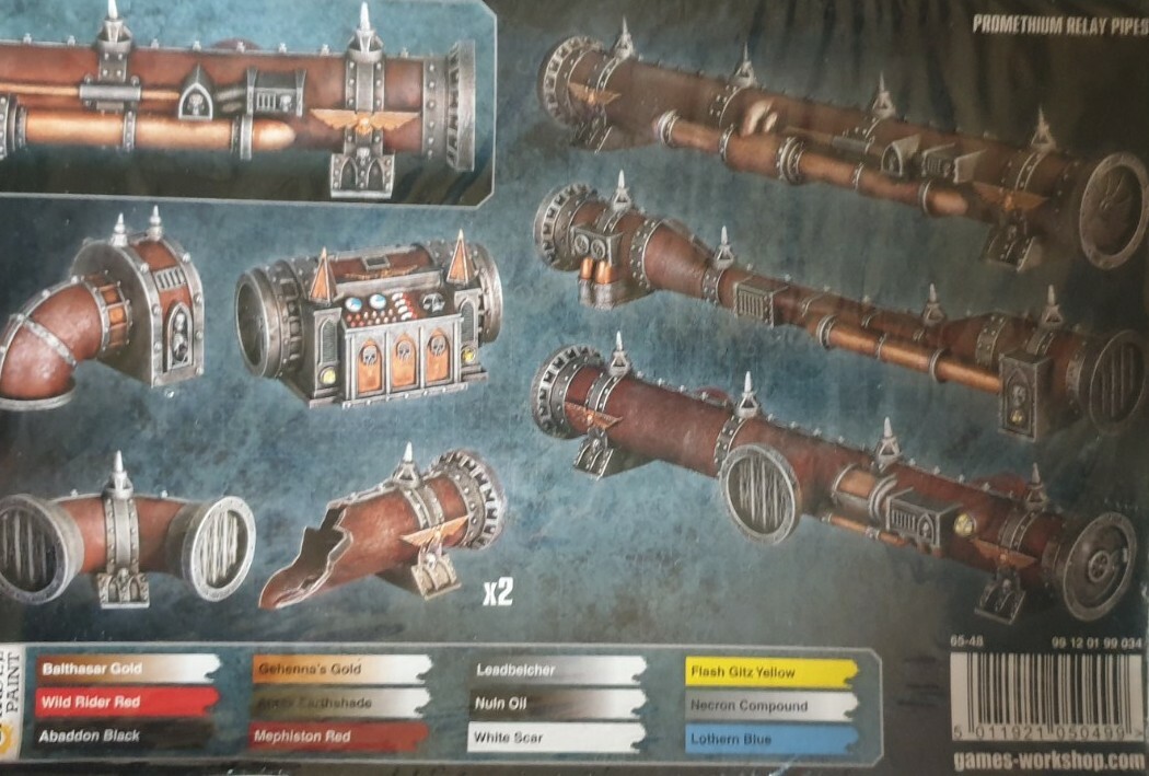 Warhammer 40k Scenery Promethium Relay Pipes - New - Battlefield ...