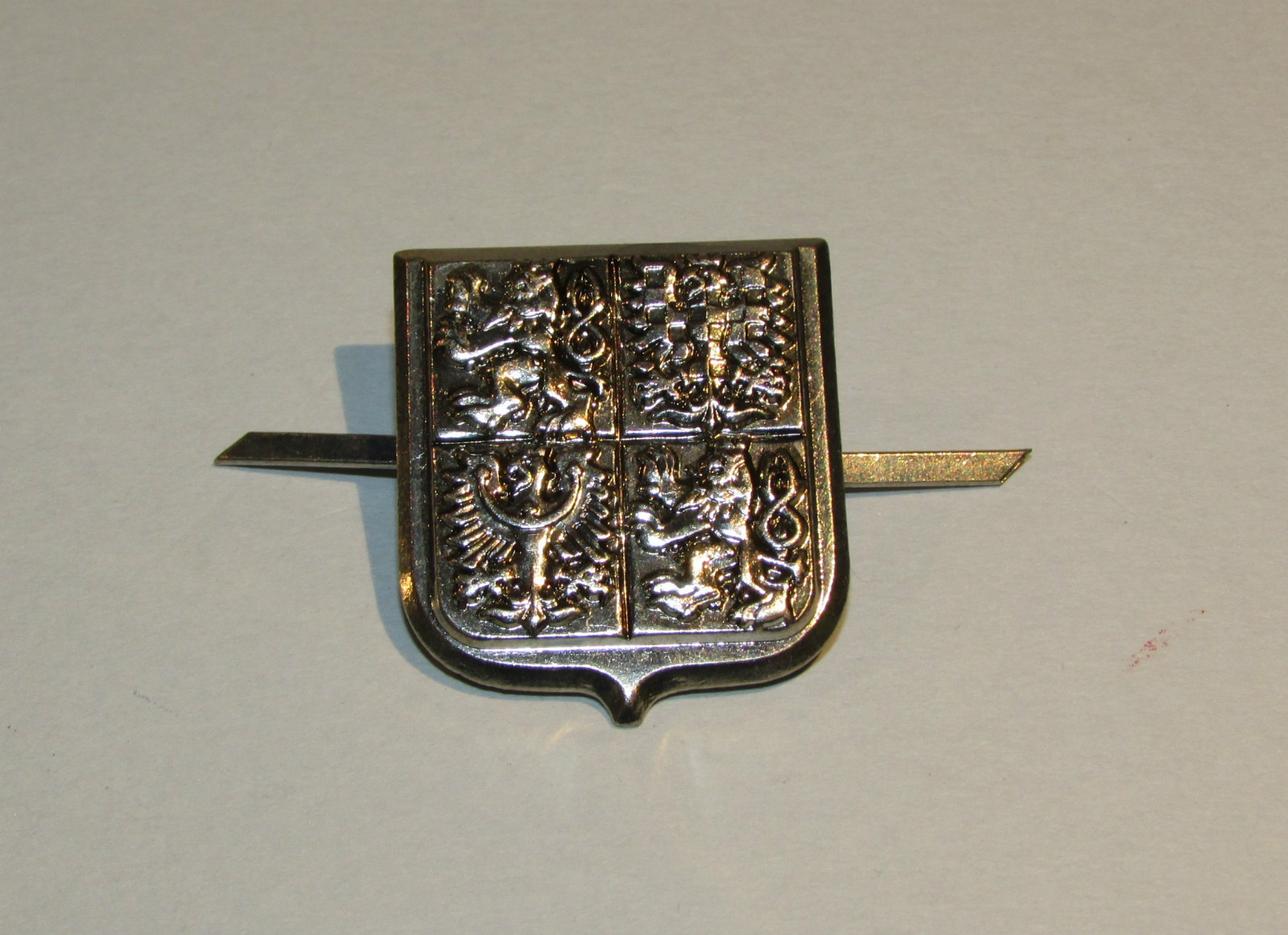 Czechoslovakia Military Pin Hat Badge NCO Army Czech Republic Slovakia ...