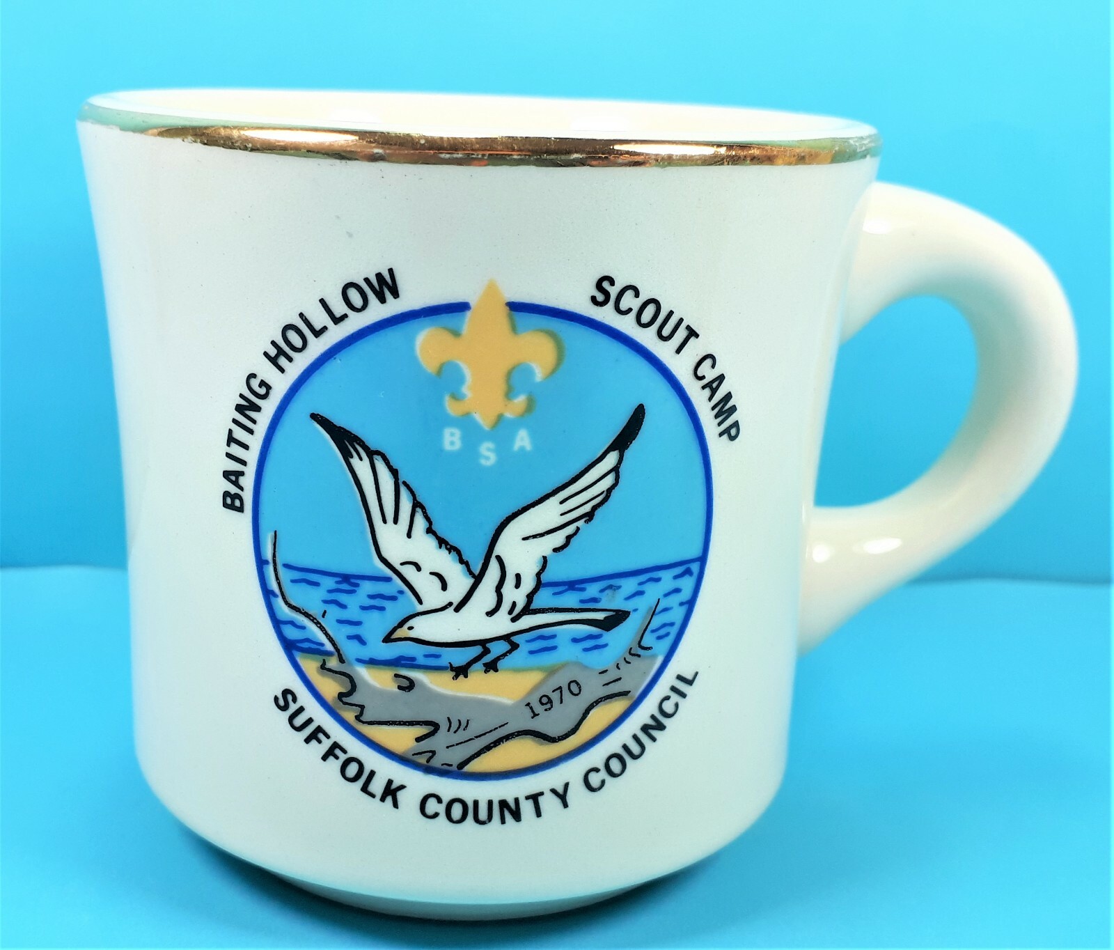 1970 Baiting Hollow Scout Camp Mug Boy Scouts BSA Suffolk County ...
