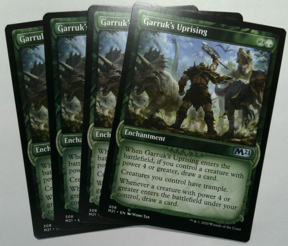 Mtg - Garruk's Uprising x4 *Showcase* | eBay