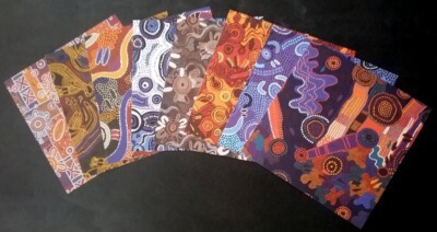 ABORIGINAL DESIGN 180gsm - 8 Scrapbooking/Cardmaking Papers ~ 15cmx15cm ...