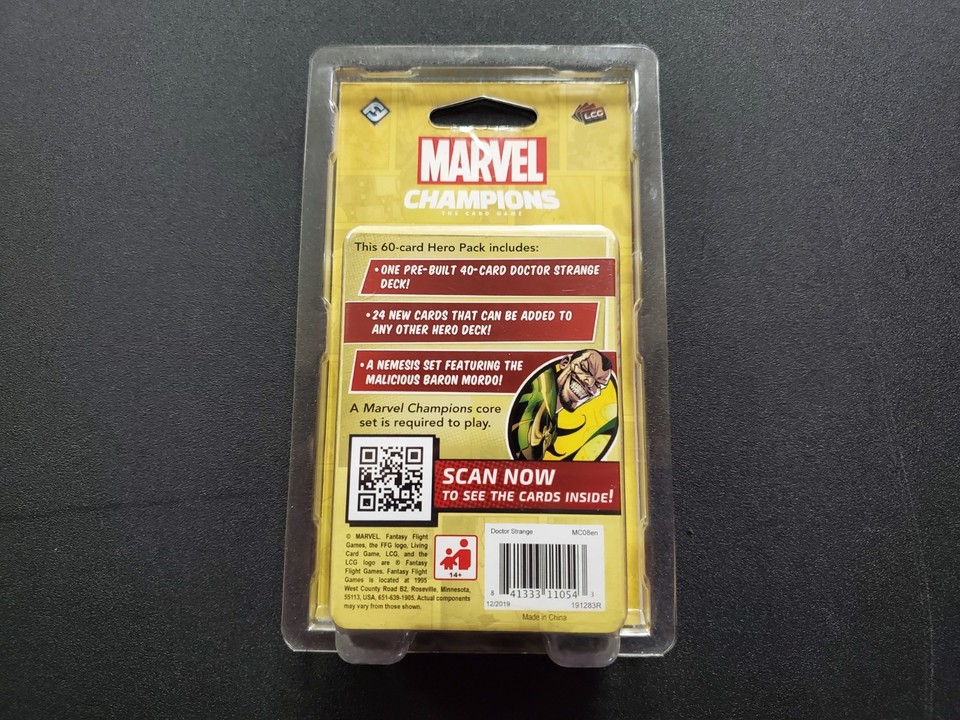 Marvel Champions Card Game Doctor Strange Hero Pack Sealed FFG Rare OOP ...