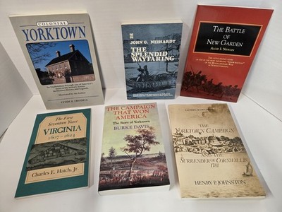 Yorktown Virginia History Book Lot Colonial America Revolutionary War 6 ...